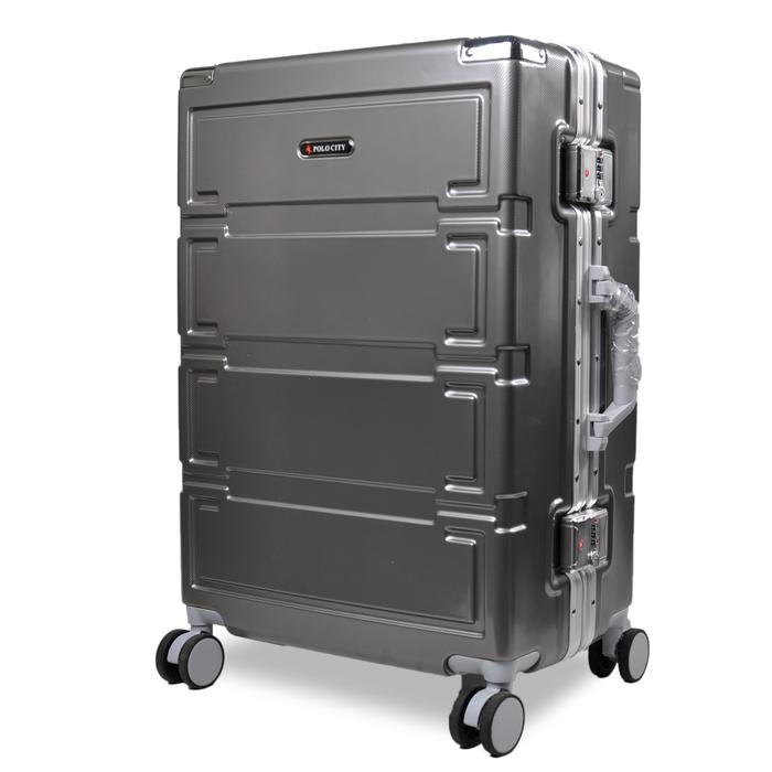 Promo Koper Hardcase Aluminum Polo City No Zipper Size Bagasi 24 Inch ...
