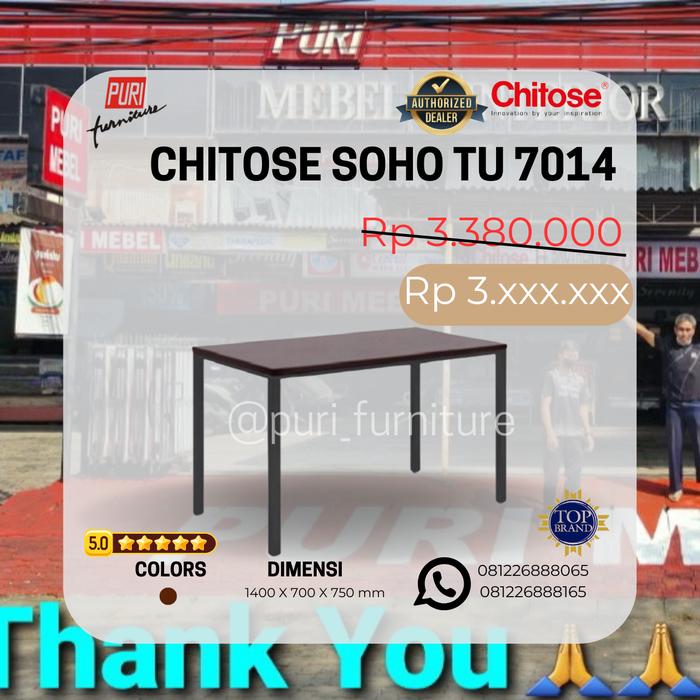 Jual MEJA KANTOR CHITOSE SOHO TU 7014 (FT100) - Kota Semarang - Mebel Semarang Puri Furniture ...