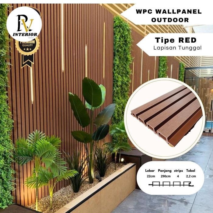 Jual WPC WALLPANEL OUTDOOR - CLADDING PANEL DINDING - HIASAN DINDING ...