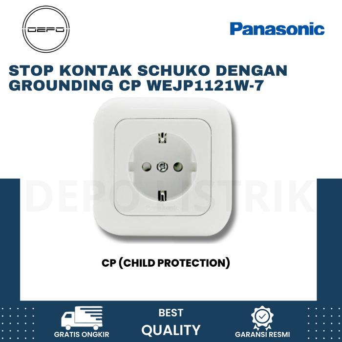 Jual Panasonic Stop Kontak Schuko Dengan Grounding CP Child Protection ...