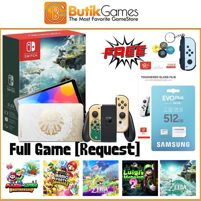 Promo Nintendo Switch OLED CFW 128GB 256GB 512GB Full Game - Zelda TOTK ...