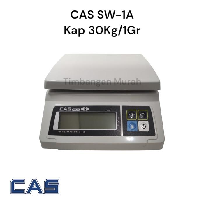 Jual Timbangan meja digital CAS SW1A kap 3Kg - 30Kg made in Korea - 30kg/1gr - Jakarta Barat ...