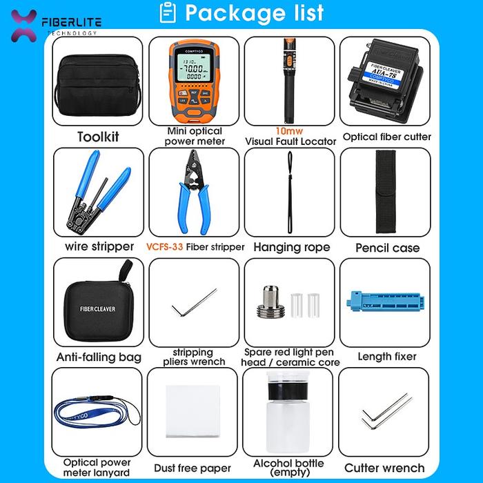 Jual 100% ORIGINAL AUA-MC70 Tool Set FO AUA-MC7 Tool Kit Set Alat Fiber ...
