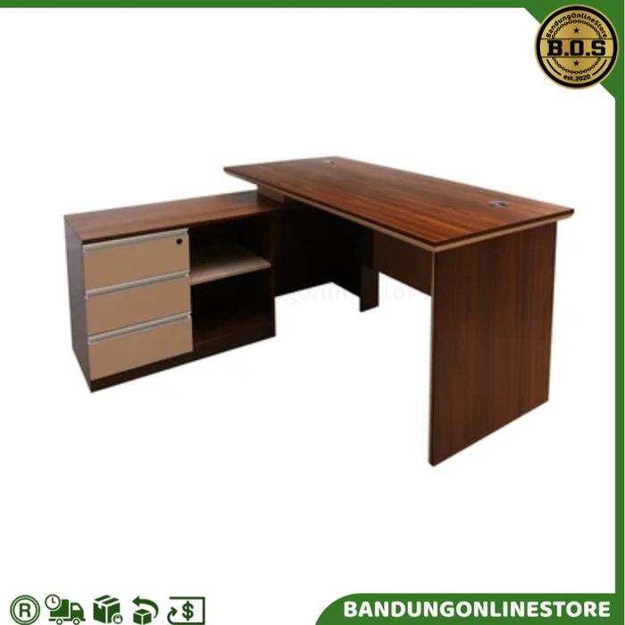 Jual Meja Direktur L Sisi Kiri 1407 Cokelat Informa Meja Direksi ...