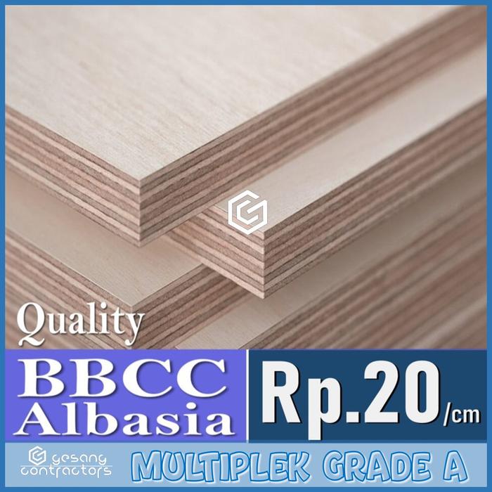 Jual Triplek 18mm Custom /cm2 Plywood Multiplek 18mm BBCC, Albasia ...