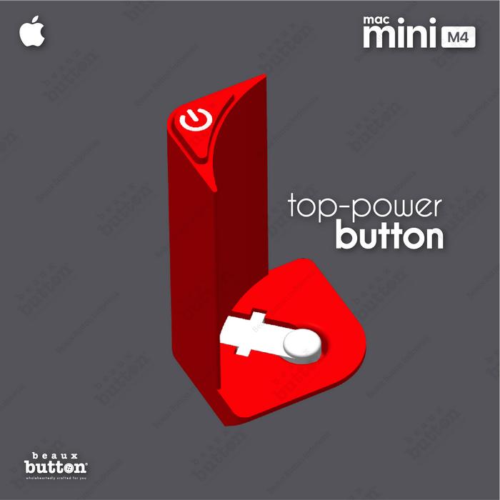 Jual Mac Mini M4 Tombol Top Power Button On Off Custom 3D - MERAH ...