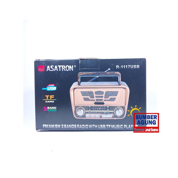 Jual Asatron 1117 Speaker Radio R1117USB 3Band USB MP3 Player Pemutar ...