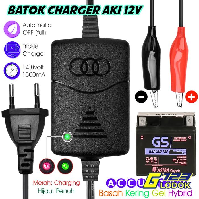 Jual Batok Charger Aki 12V Otomatis Automatic Off Smart Adaptor Cas ...