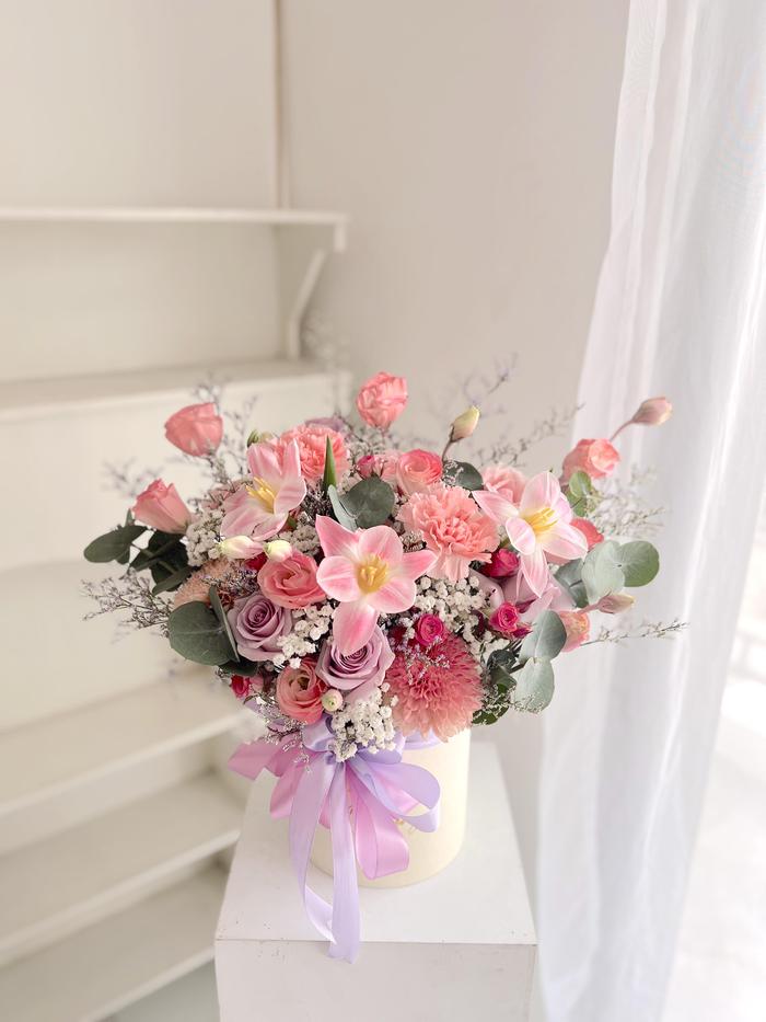 Jual FRESH BLOOM BOX MEDIUM SIZE - BOX BUNGA BLOOM BOX FLOWER BOX FRESH ...