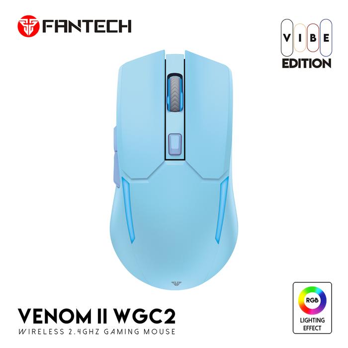Promo FANTECH Mouse Gaming VENOM II WGC2 Wireless Rechargeable PTFE ...