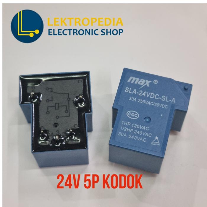 Jual Relay Kodok MAX 24V 30A 5 pin 5p Kaki PCB - Kota Semarang ...