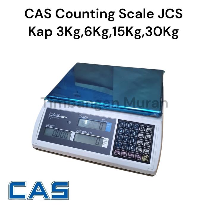 Jual Timbangan counting, hitung jumlah pcs, CAS JCS kap 3Kg - 30Kg ...