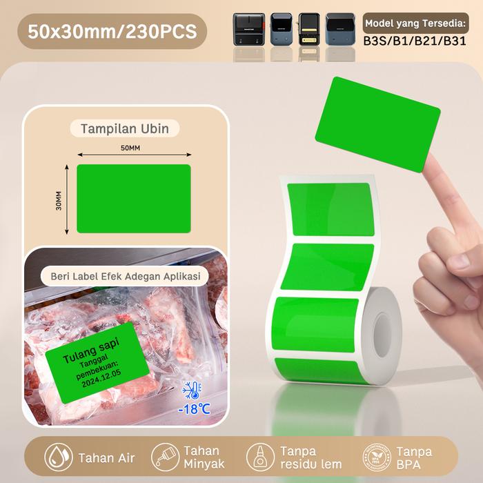 Jual NIIMBOT B21/B1/B3S/B31 Stiker Label Dapur Stiker Klasifikasi ...