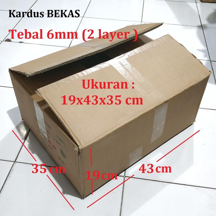 Jual Kardus Karton Bekas Kotak Dus Kemasan Packing Card Board BOX TEBAL ...