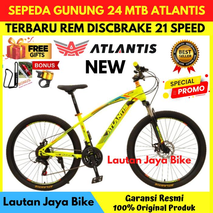 Jual Sepeda Gunung 24 MTB Atlantis Sporty 730 New - YELLOW - Kab. Bogor ...