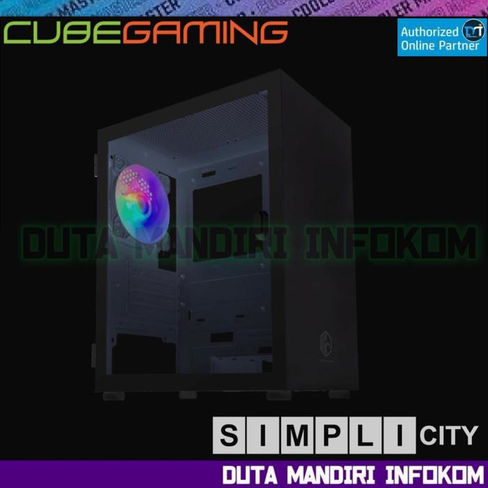 Jual CUBE GAMING SIMPLICITY - Tempered Glass Mid Tower m-ATX Gaming ...