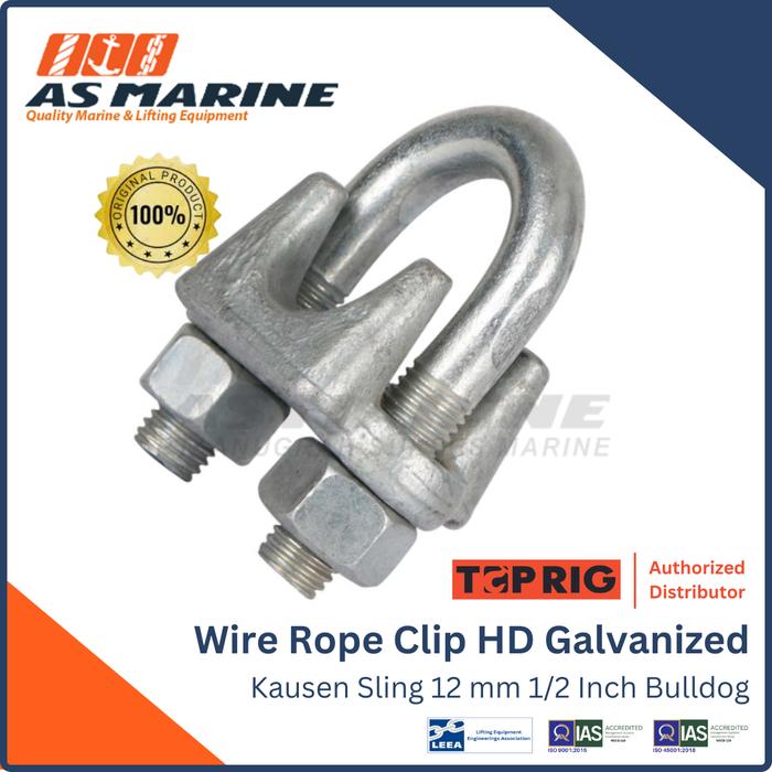 Promo Wire Rope Clip Heavy Duty Galvanized 12 mm 1/2 Inch Kuku Macan ...