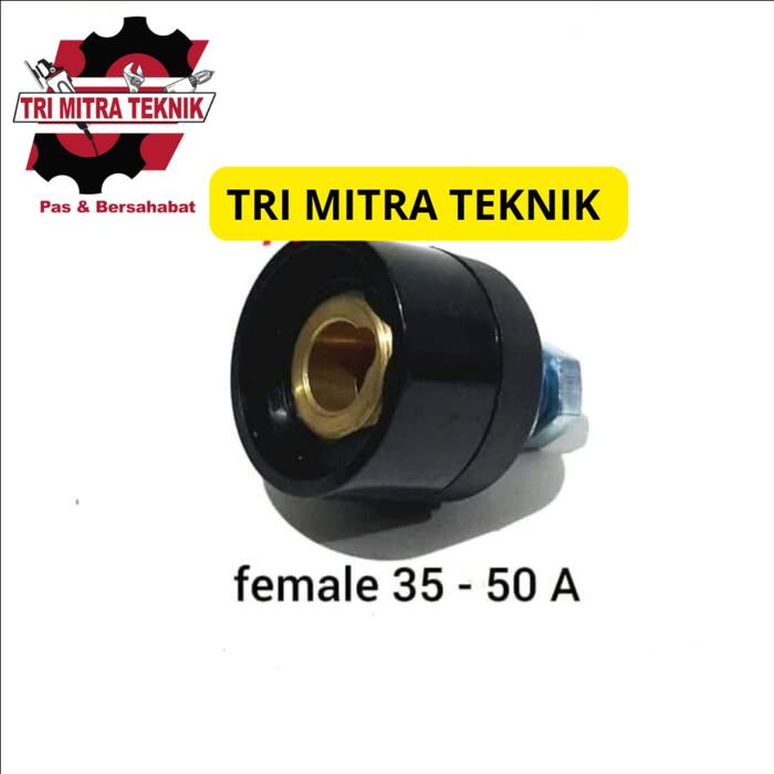 Jual Konektor Kabel Las 35-50 mm Female Male Connector Welding PER 1 ...