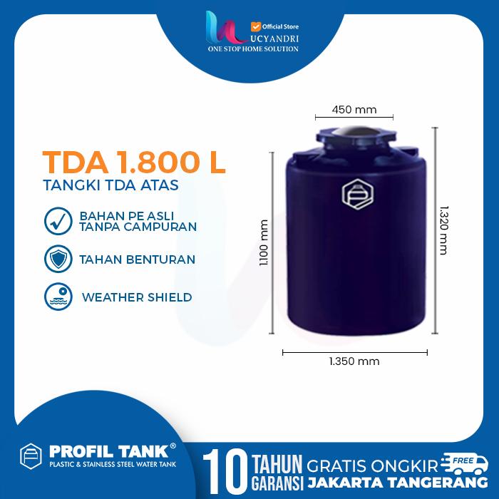 Promo Toren Air 1800 L Profil Tank Tandon Tangki Tanki Plastik ...