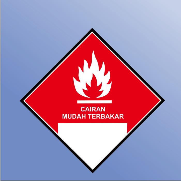 Jual Stiker Vinyl Rambu Limbah B3 / Rambu Limbah Bahan Berbahaya dan ...
