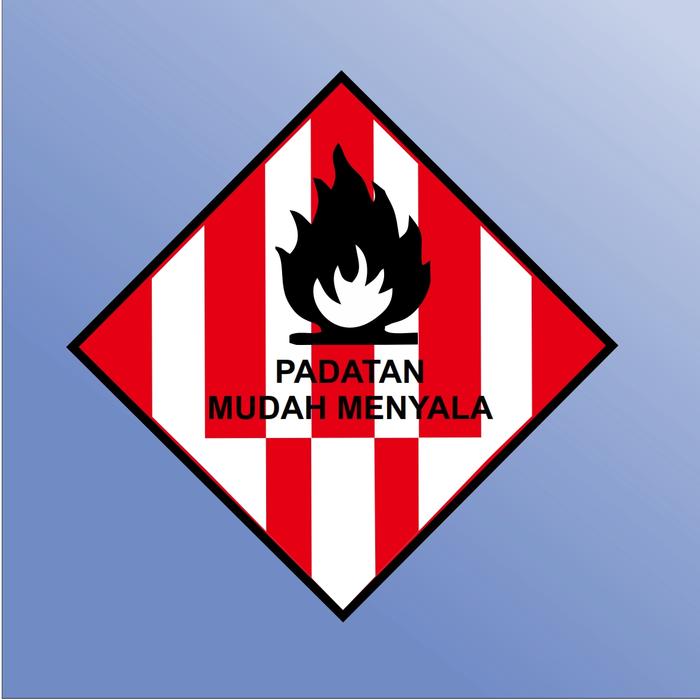 Jual Stiker Vinyl Rambu Limbah B3 / Rambu Limbah Bahan Berbahaya dan ...