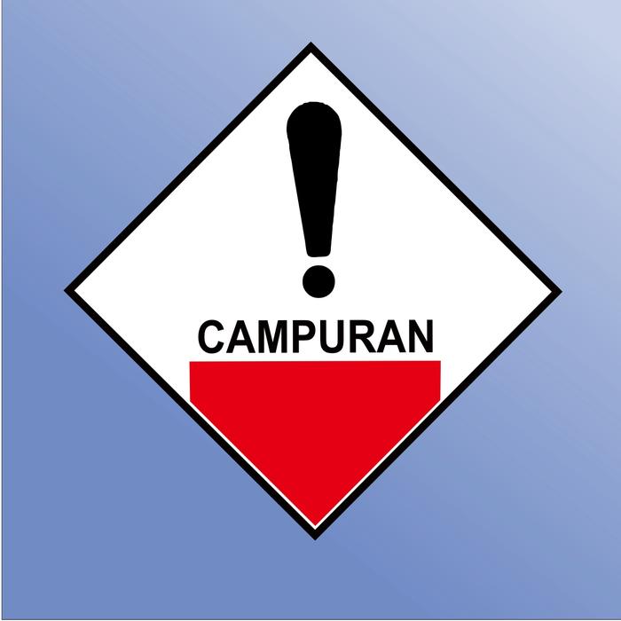 Jual Stiker Vinyl Rambu Limbah B3 / Rambu Limbah Bahan Berbahaya dan ...