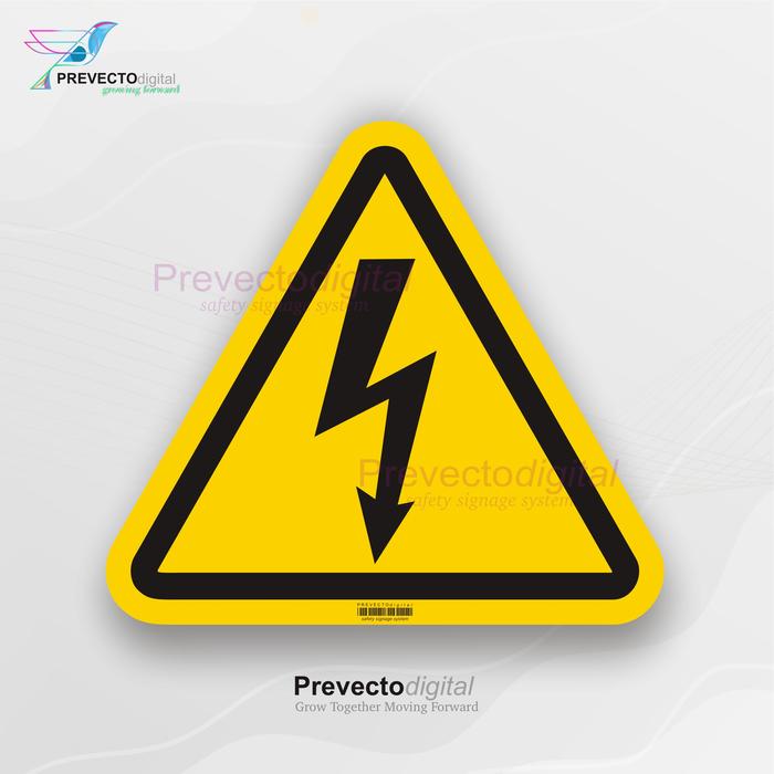 Jual Sticker Safety Sign K3 Standar ISO 7010 Simbol Bahaya Listrik ...