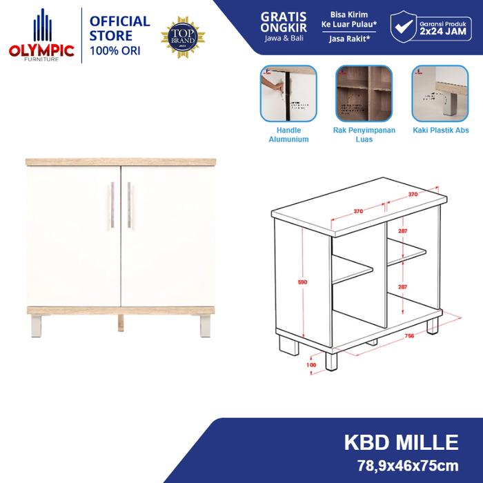 Promo Olympic Kitchen Set 2 Pintu / Meja Dapur / Kabinet Bawah / KBD ...