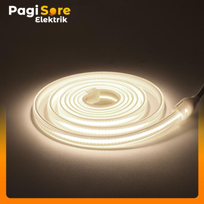 Jual Siap Pakai Tinggal Colok! Lampu LED Strip COB 220V Dotless Super ...