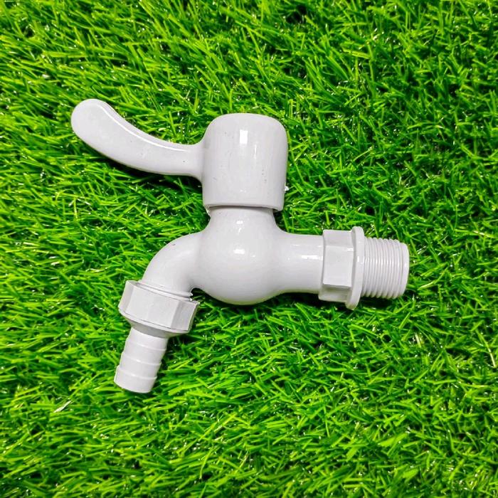 Jual KERAN AIR TAMAN PVC - KRAN TEMBOK PLASTIK ENGKOL DAN PUTAR AP DRAT ...