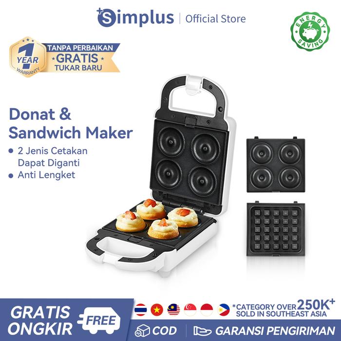 Promo 【Tokopedia Exclusive】Simplus Sandwich Maker Pembuat Waffle ...