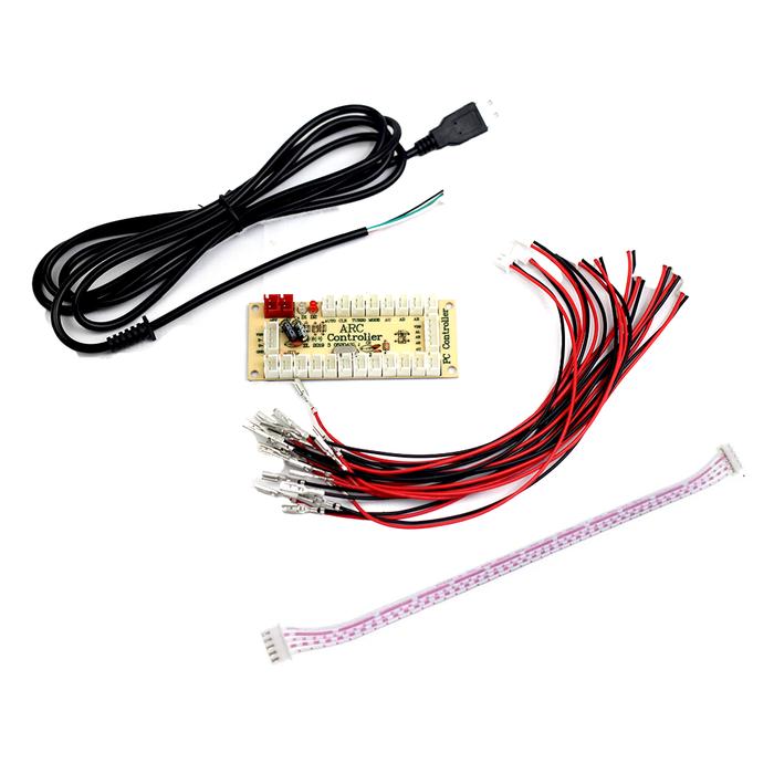 Jual Zero Delay DIY Arcade Controller 5V LED USB Encoder PCB for PC With Set Cable - Board ...