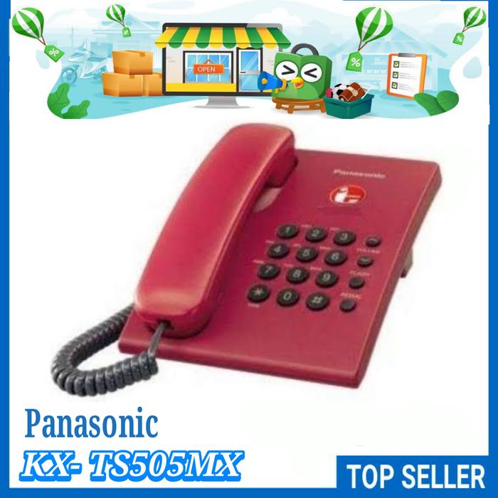 Jual Panasonic Telp Analog KX- TS505/TS505MX Bergaransi / Telp Rumah ...