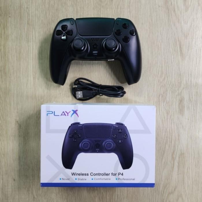 Jual STIK PS4 - MODEL PS5 - PLAY X WIRELESS CONTROLLER FOR P4 - Jakarta ...