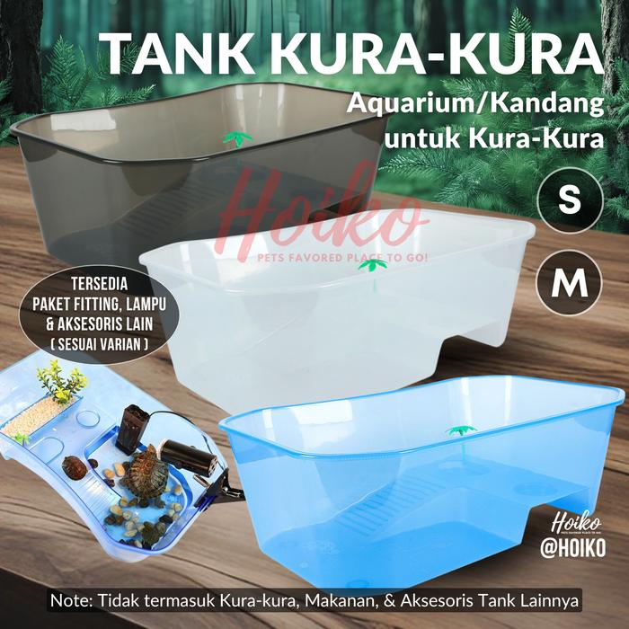 Jual Turtle Aquarium Tank S M Bak Ember Tempat Kura Kura Air Kecil Akuarium Kandang Box Kura2 ...
