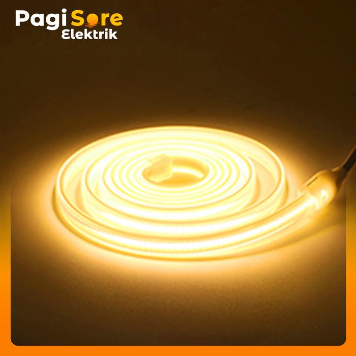 Jual Siap Pakai Tinggal Colok! Lampu LED Strip COB 220V Dotless Super ...