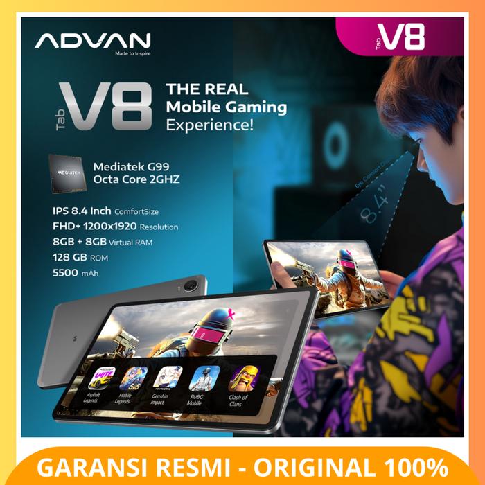 Promo Advan Tab V8 [8/128GB] ANDROID 14 8.4 INCH - Garansi Resmi - Gray ...