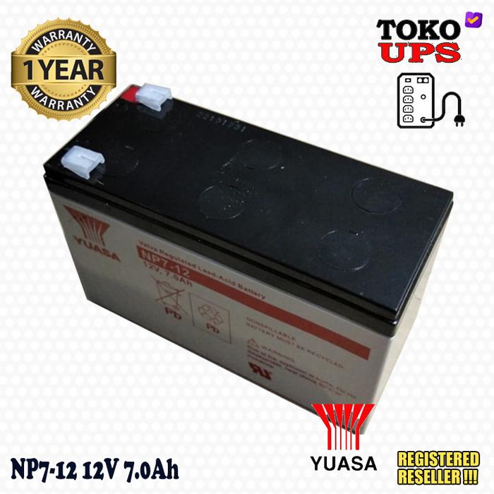 Jual Battery aki kering Baterai UPS Yuasa 12v 7Ah YUASA NP7-12 - Bubble - Jakarta Pusat ...