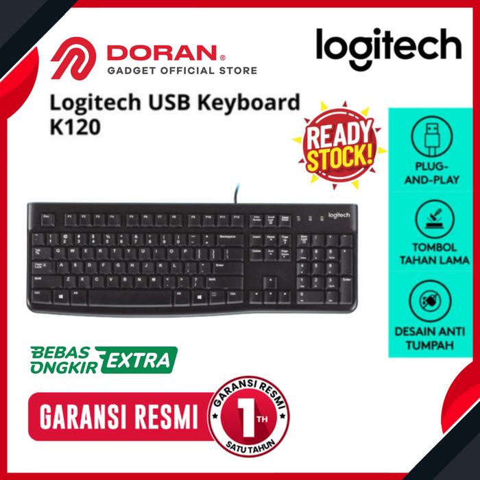 Jual Keyboard USB Logitech K120 Original 100% - Garansi Resmi 1 Tahun ...