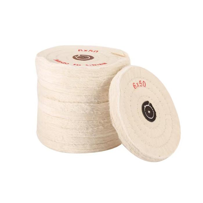 Jual Kain Poles Putih Roda Poles Putih / 3Inch 4Inch 5Inch 6Inch 7Inch ...