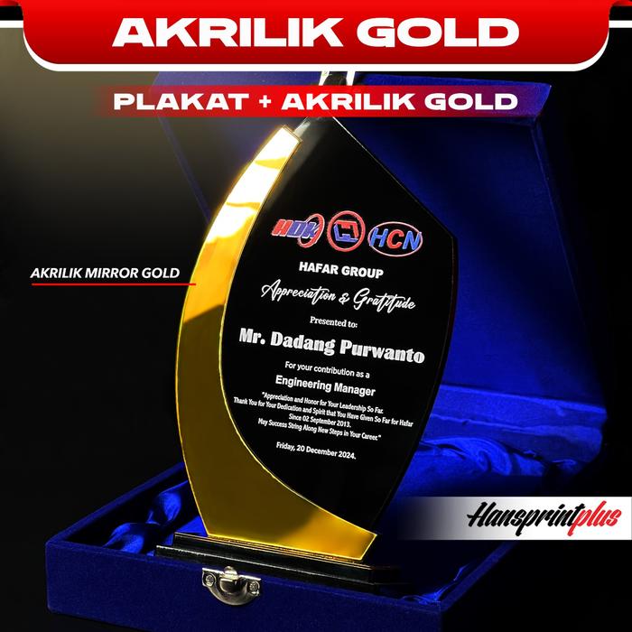 Jual PLAKAT AKRILIK GOLD CUSTOM + BOX - 20X15 NON BOX - Jakarta Timur ...