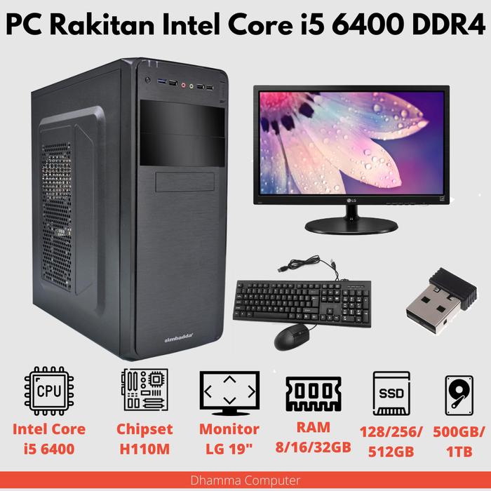 Jual Paket Lengkap PC Rakitan Komputer CPU Intel Core i5 Monitor LED LG 19" - Kota Bandung ...