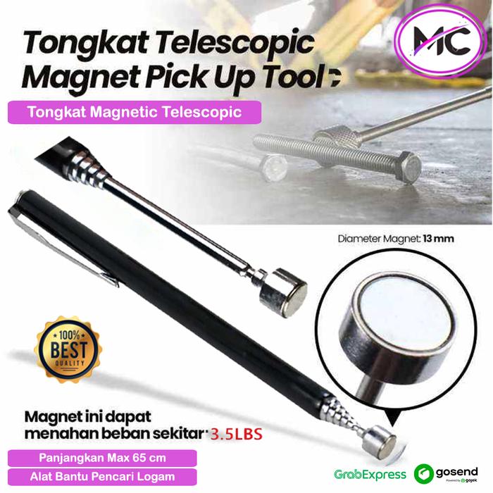 Jual Tongkat Magnet Panjang Telescopic Alat Bantu Cari Barang Logam ...