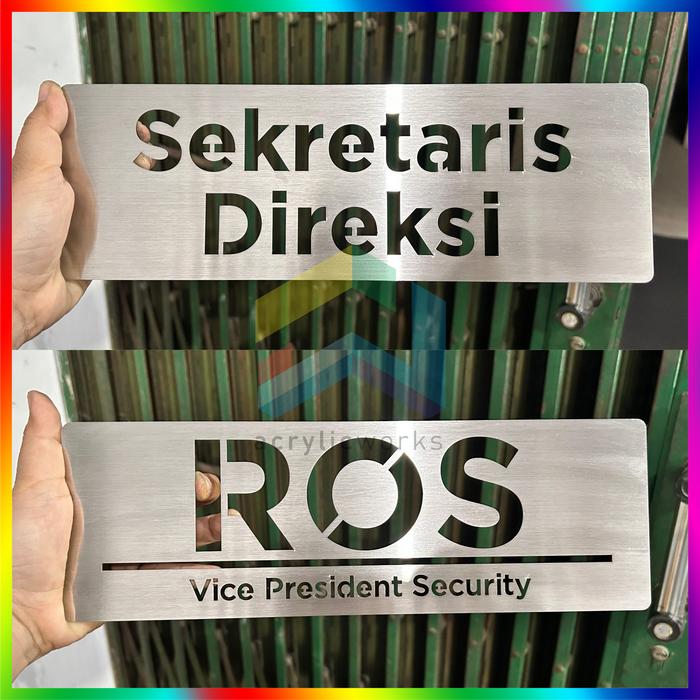 Promo Custom Sign Nama Ruangan | Sign Board Stainless Steel Mewah ...