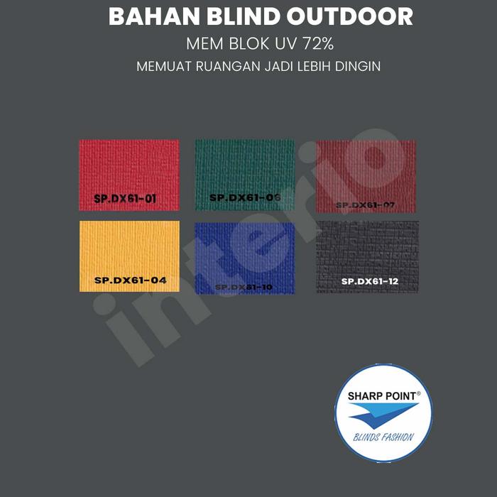 Jual Suntex Roller Blind Outdoor Tampias Anti Air Hujan Tirai Gorden ...