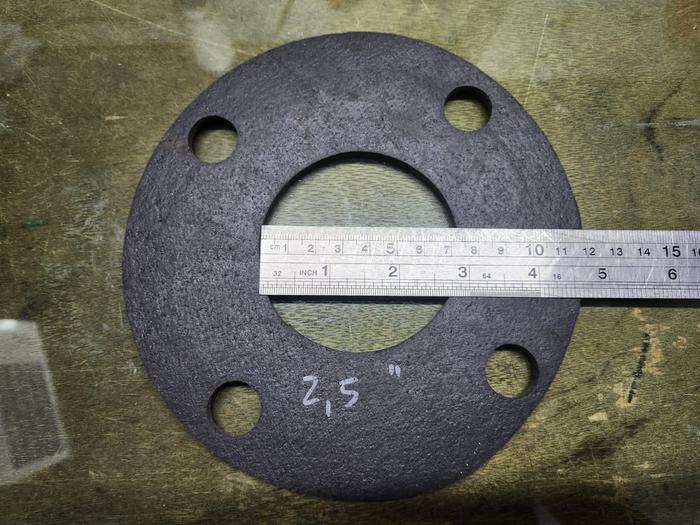 Jual Packing paking seal karet hitam rubber Flange Besi PVC gasket ...