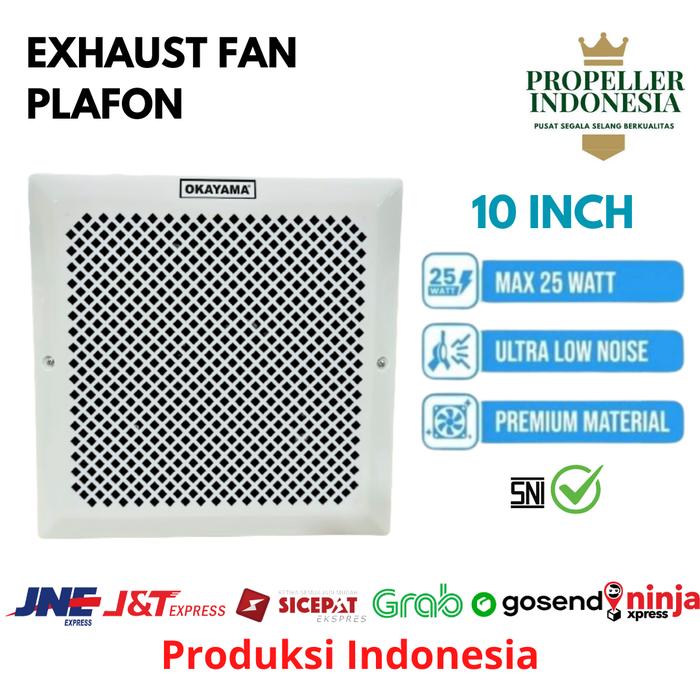 Promo Exhaust Fan Plafon 10 Inchi Kipas Plafon 10 Inch Kipas Blower ...