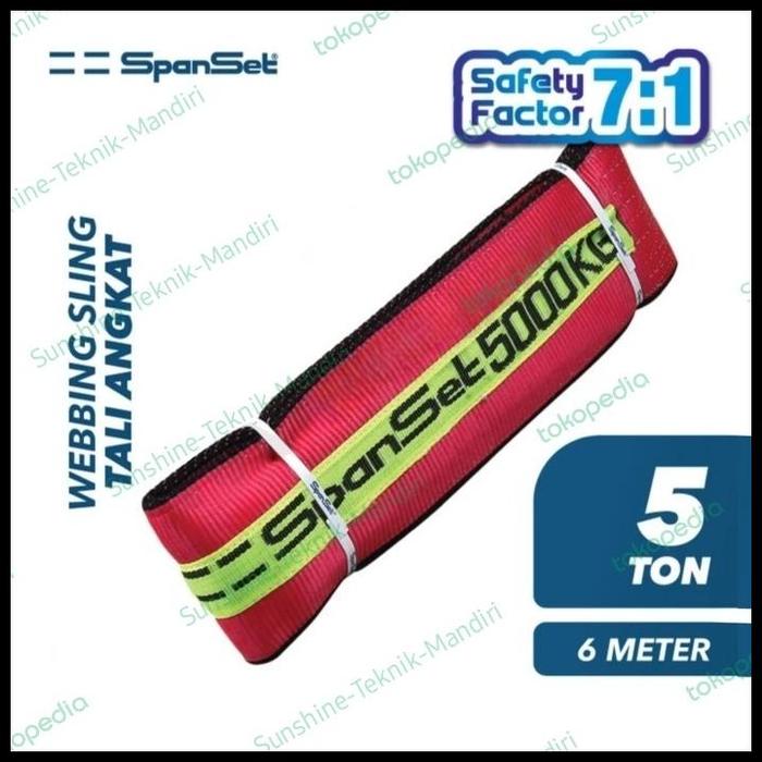 Jual Spanset Webbing Sling Cap. 5 Ton X 6 Meter Terbaru - Jakarta Pusat ...