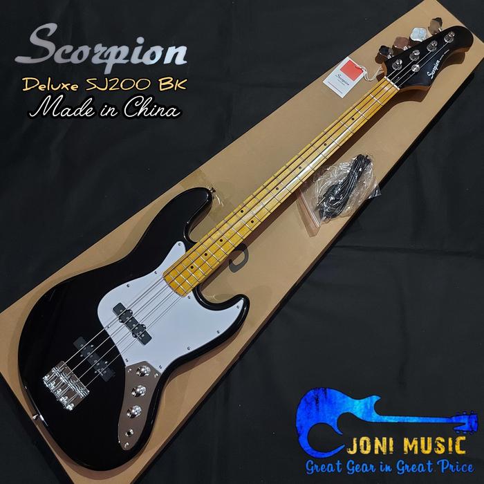 Promo Bass Scorpion Deluxe Series SJ200 Jazz Bass Original - BK - Kota ...