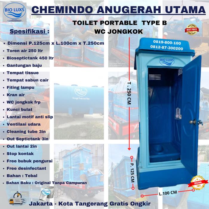 Jual toilet portable type b WC jongkok - Kab. Tangerang - BIOLUXS ...